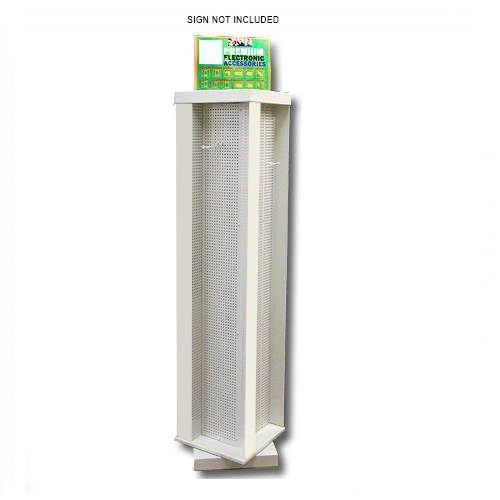 4 Sided Display Spinner Rack,Metal, 14"w X 60"h, White Color, Separate ...